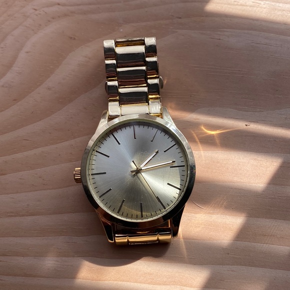 japan movement | Accessories | Mens Gold Color Stainless Steel Watch ...